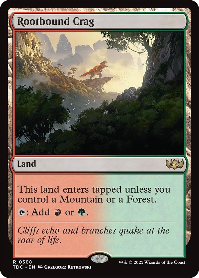 Rootbound Crag - 388: Commander: Tarkir: Dragonstorm - TCGWorld