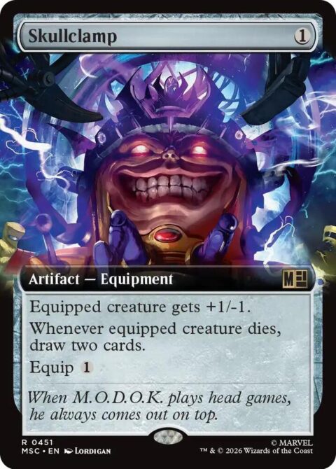 Skullclamp (Extended Art) - 451: Commander: Marvel Super Heroes - TCGWorld